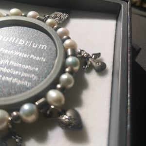 Equilibrium | Jewelry | Equilibrium Elasticated Freshwater Pearl Silver ...